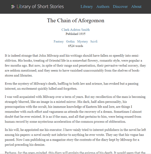 Library of Short Stories - About